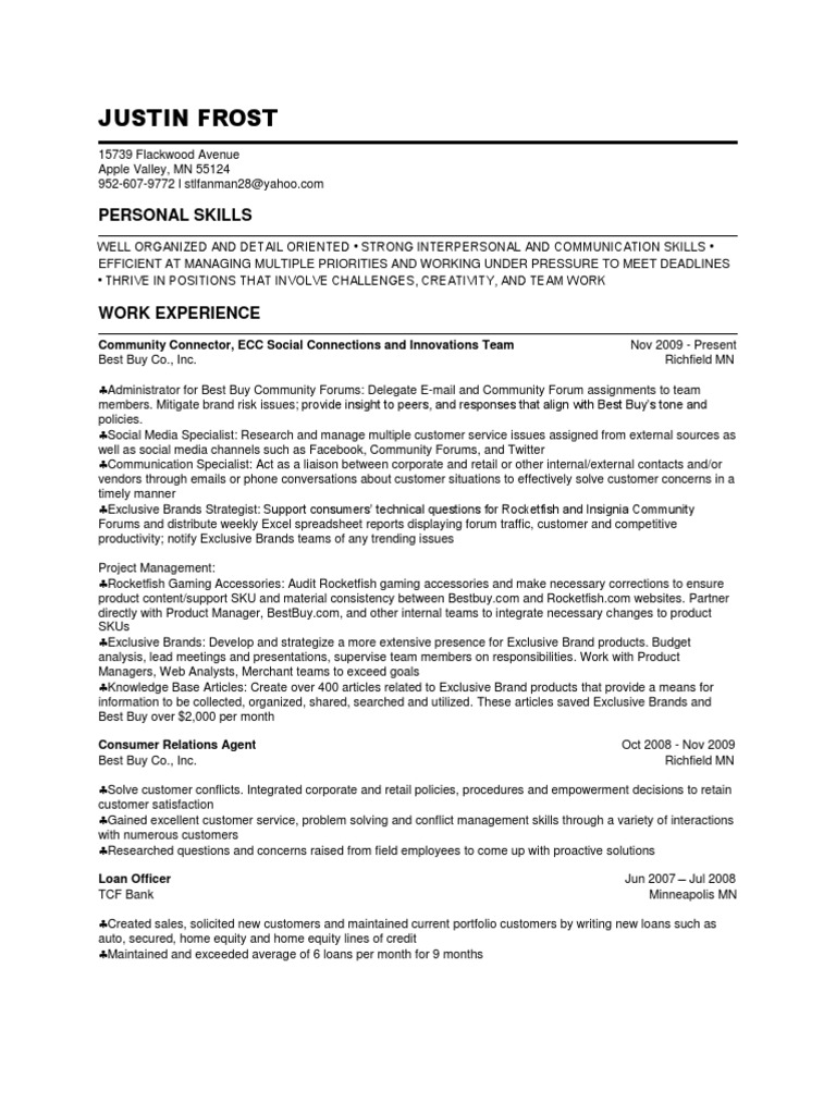 Justin Frost | PDF | Best Buy | Brand