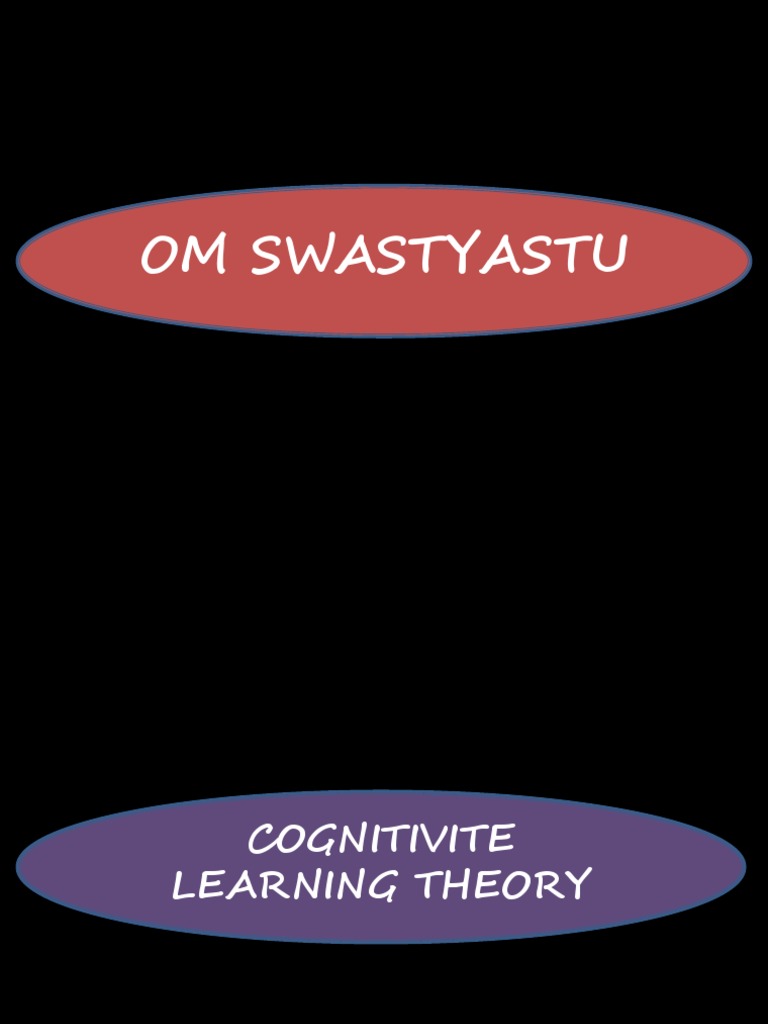 Cognitive Learning Theory | PDF | Learning Theory (Education) | Learning