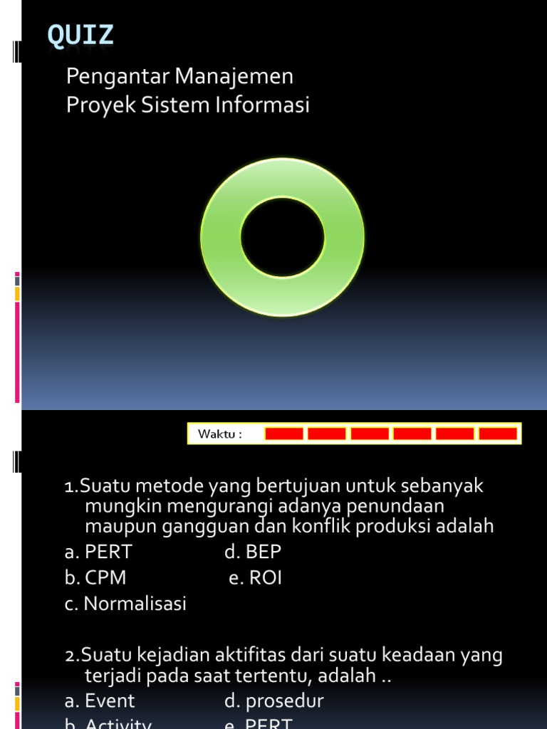 Quiz Pra UAS Manpro | PDF