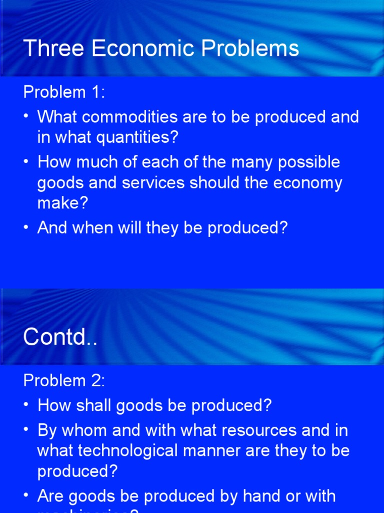 Understanding Economic Problems | PDF | Factors Of Production | Economics