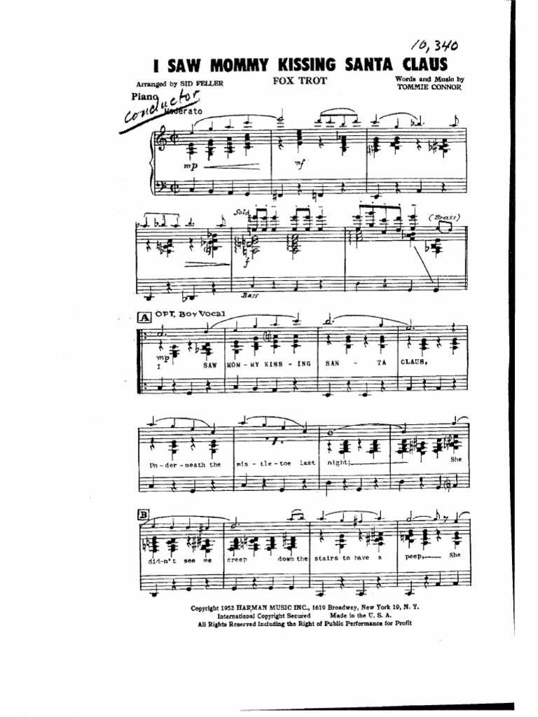 I Saw Mommy Kissing Santa Claus (Feller) 30 Pages | PDF