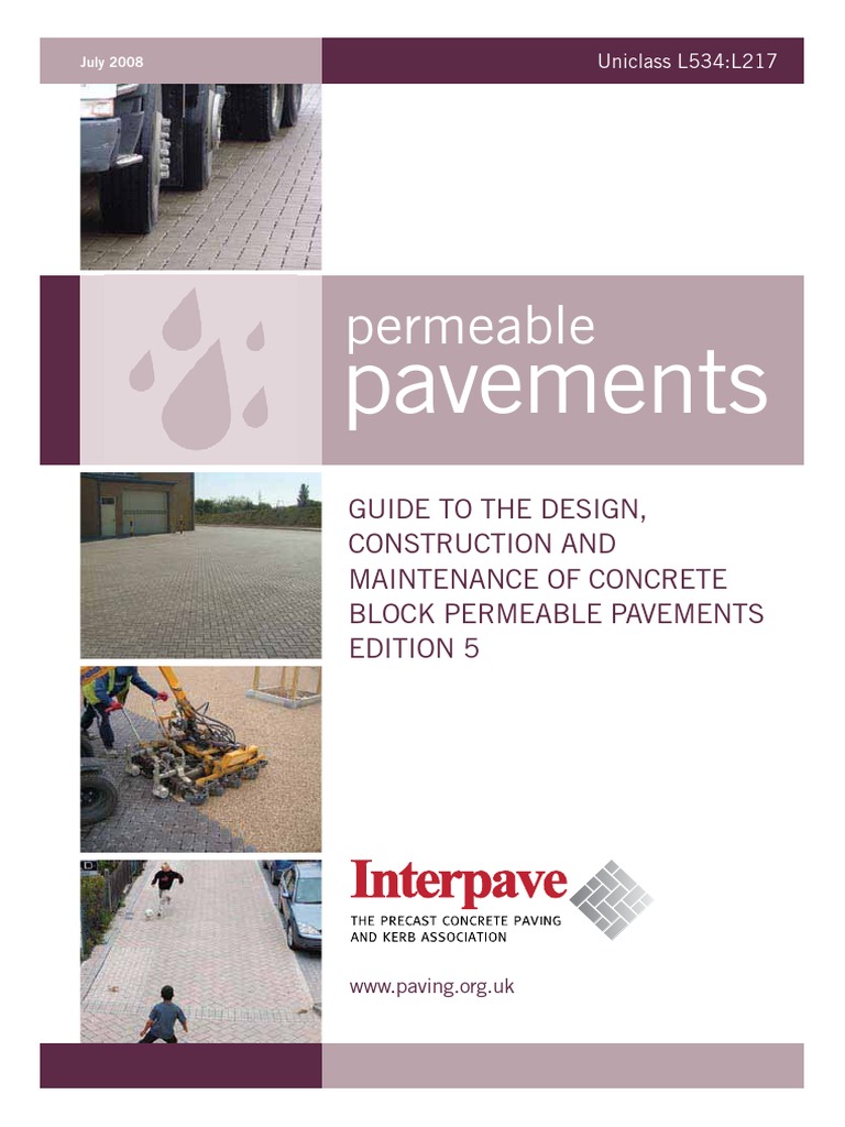 Permeable Pavement Design | Road Surface | Surface Runoff | Free 30-day ...