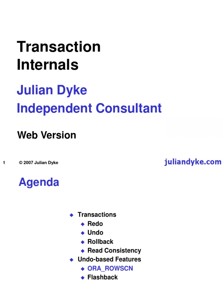 Transaction Internals | PDF