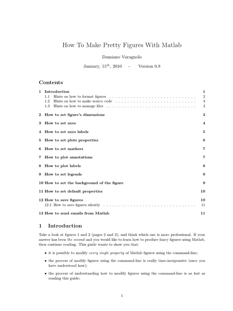 How To Make Pretty Figures With Matlab | Download Free PDF | Cartesian ...