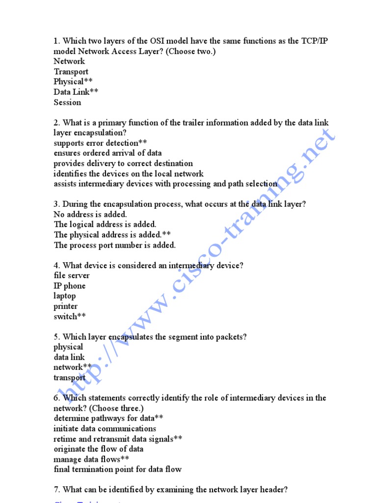 Ccna 1 Module 2 v4.0 | Download Free PDF | Computer Network | Internet Protocol Suite