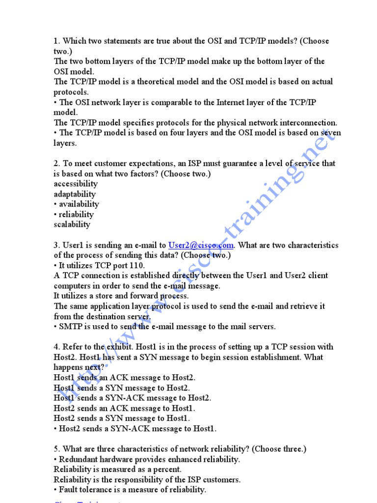 CCNA 2 Chapter 7 V4.0 | PDF