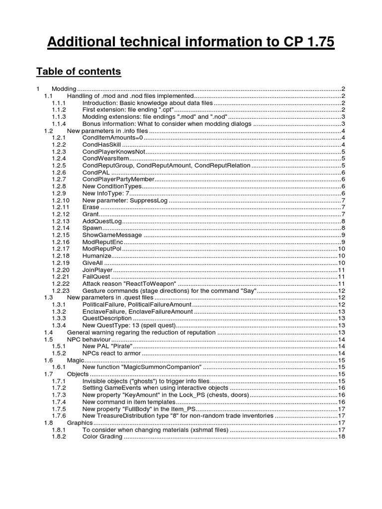 Gothic 3 Modding Guide | PDF | Computer File | Image Editing