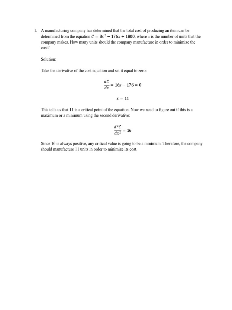 Calculus Word Problems | Area | Maxima And Minima