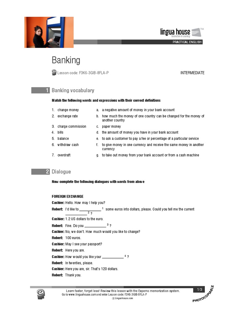 Understanding Banking Concepts and Services: A Lesson in Foreign ...