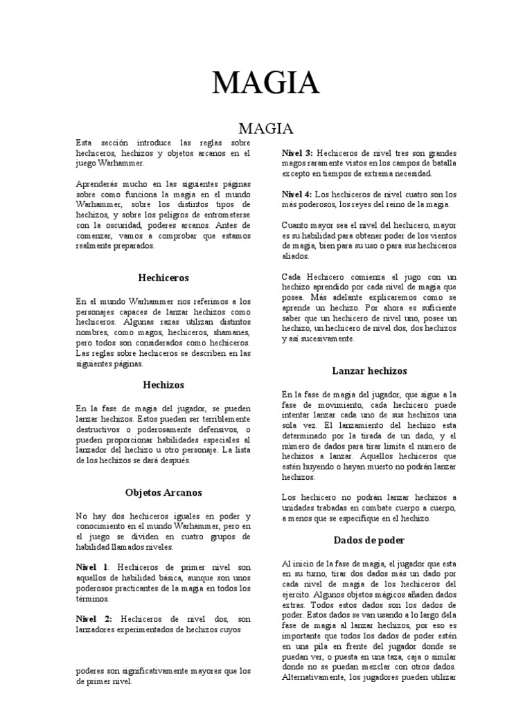 Magi A | PDF | Mago (fantasía) | Lanzador