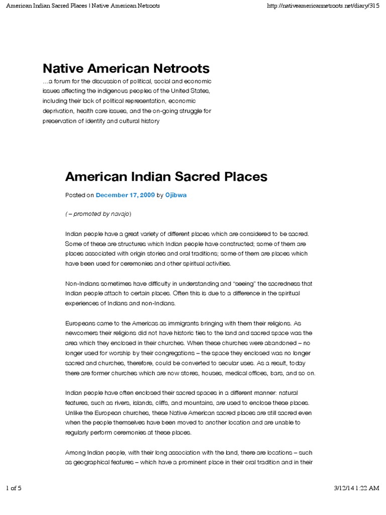 Understanding Native Sacred Sites | PDF | Cheyenne | Native Americans ...
