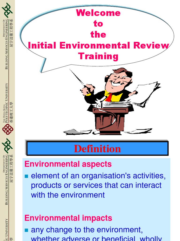 Welcome To The Initial Environmental Review Training | PDF | Air ...