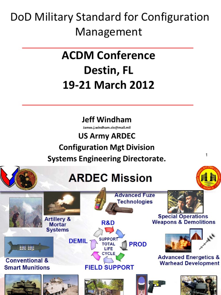 Windham, Jeff - DoD Military Standard For Configuration Management ...