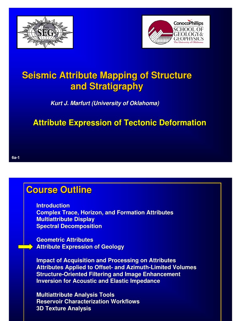 Seismic Attribute Mapping Techniques | PDF | Geology | Earth Sciences