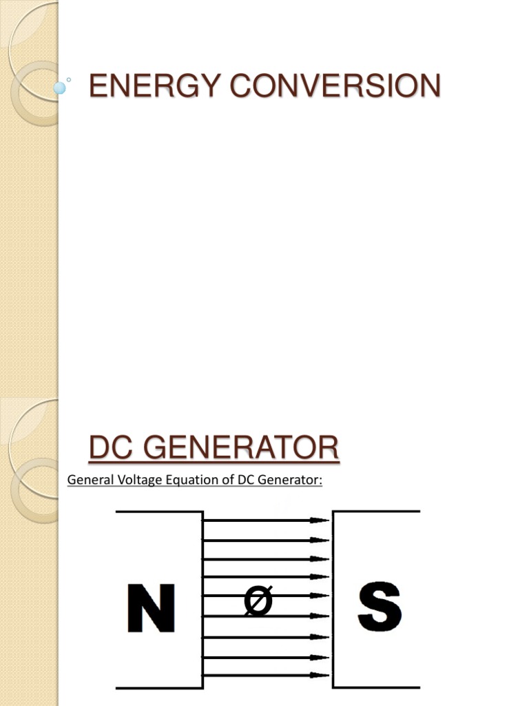 Energy Conversion | PDF | Electric Generator | Magnetic Field