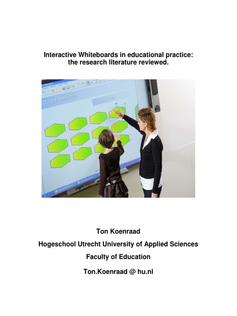Interactive Whiteboards in Educational Practice | PDF | Educational ...