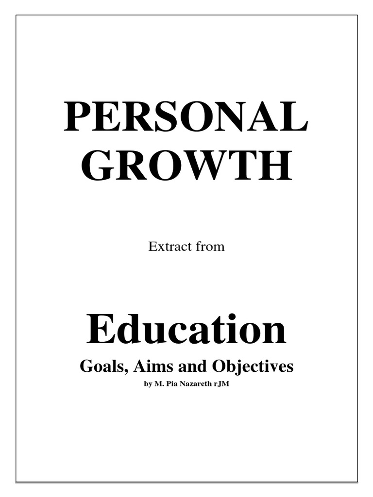 Personal Growth: Education | PDF | Theory | Emotions