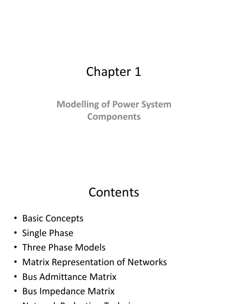 Power System Components | PDF | Electrical Impedance | Electric Power ...