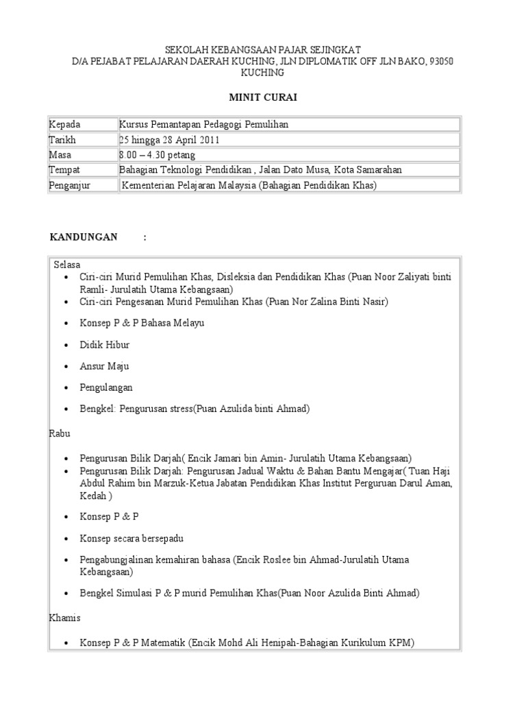 Minit Curai 3 2011 | PDF