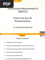 Understanding Prime Cost and Provisional Sums | PDF | Computers