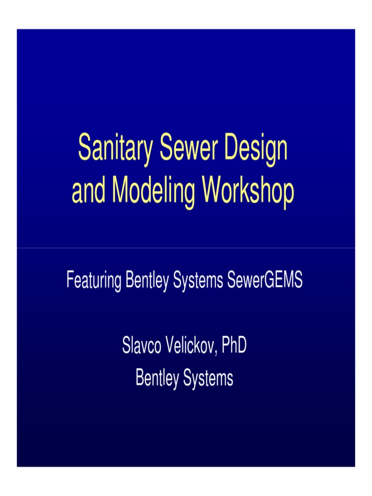 Sewer Network Design | PDF