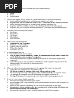 CapSim Quiz Sample Questions | PDF