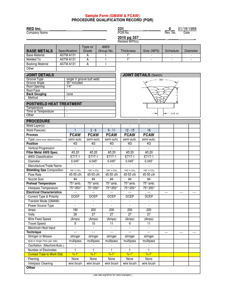 WPS PQR Smaw Fcaw PDF Welding Construction, 45% OFF