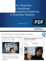 Parts of A Newspaper and Headline Writing | PDF | Newspaper And Magazine