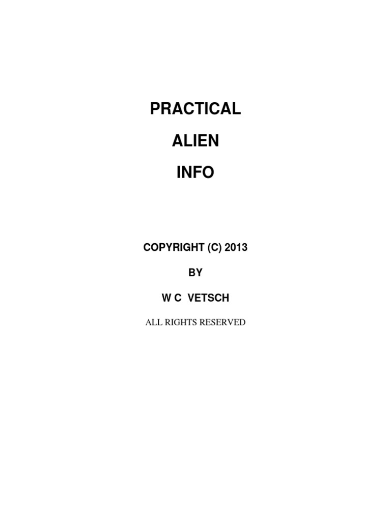 Practical Alien Info | PDF | Plane (Esotericism) | Extraterrestrial Life