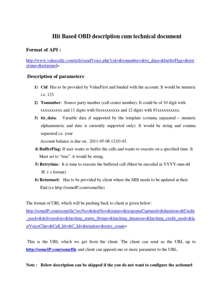 Hit Based API - Document | Download Free PDF | Interactive Voice ...