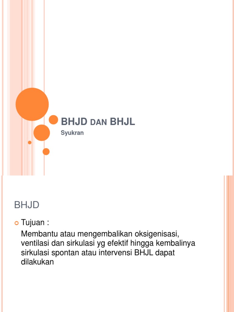 BHJD Dan BHJL | PDF | Cardiopulmonary Resuscitation | Internal Medicine
