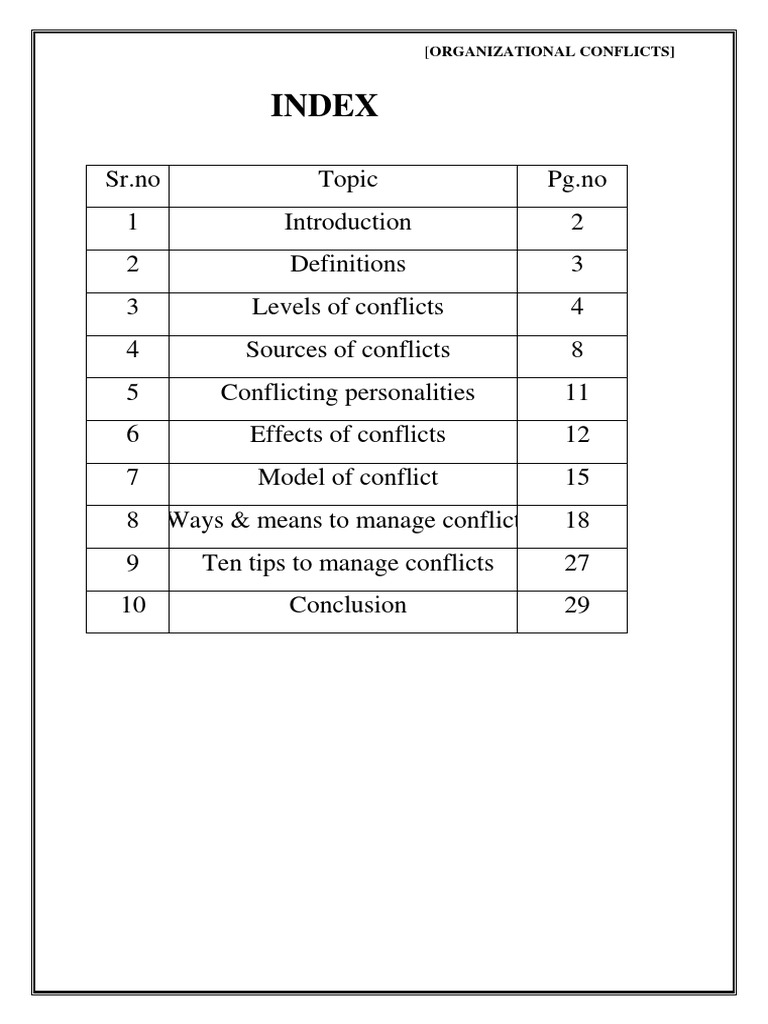 Orgnl Conflicts | PDF | Conflict (Process) | Negotiation