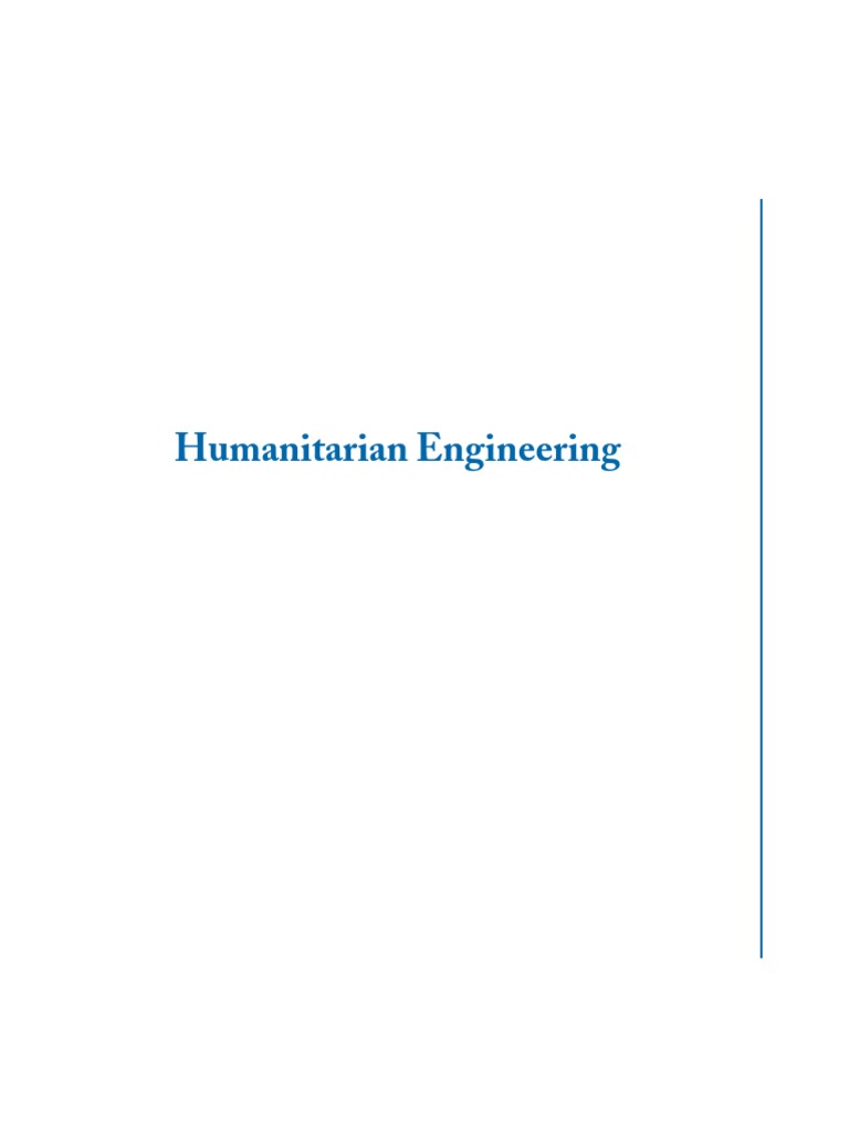 Humanitarian Engineering | PDF