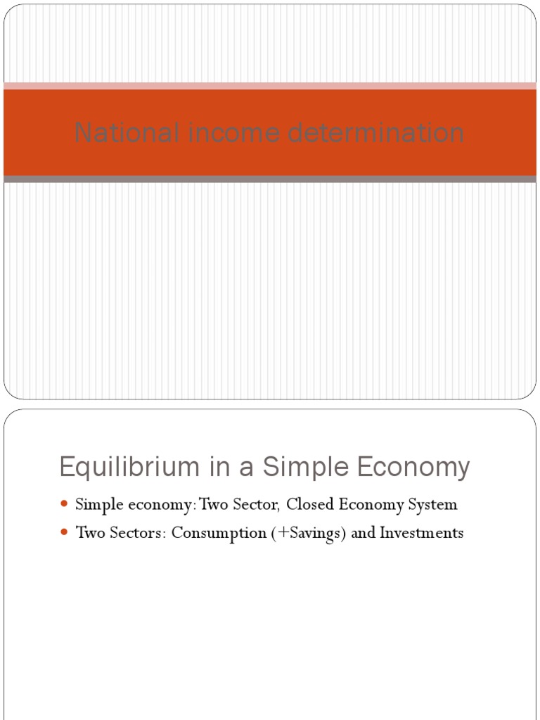 Lecture 3 - National Income Determination | PDF | Economic Equilibrium ...
