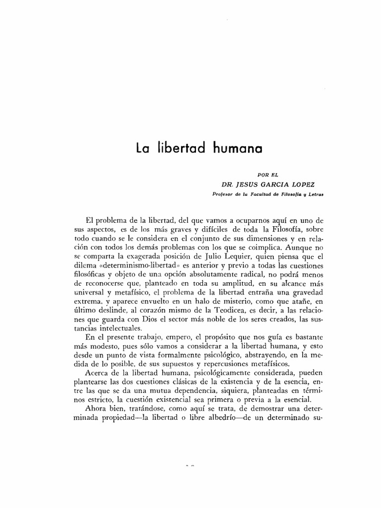 02 La Libertad Humana. | PDF | Libertad | Immanuel Kant