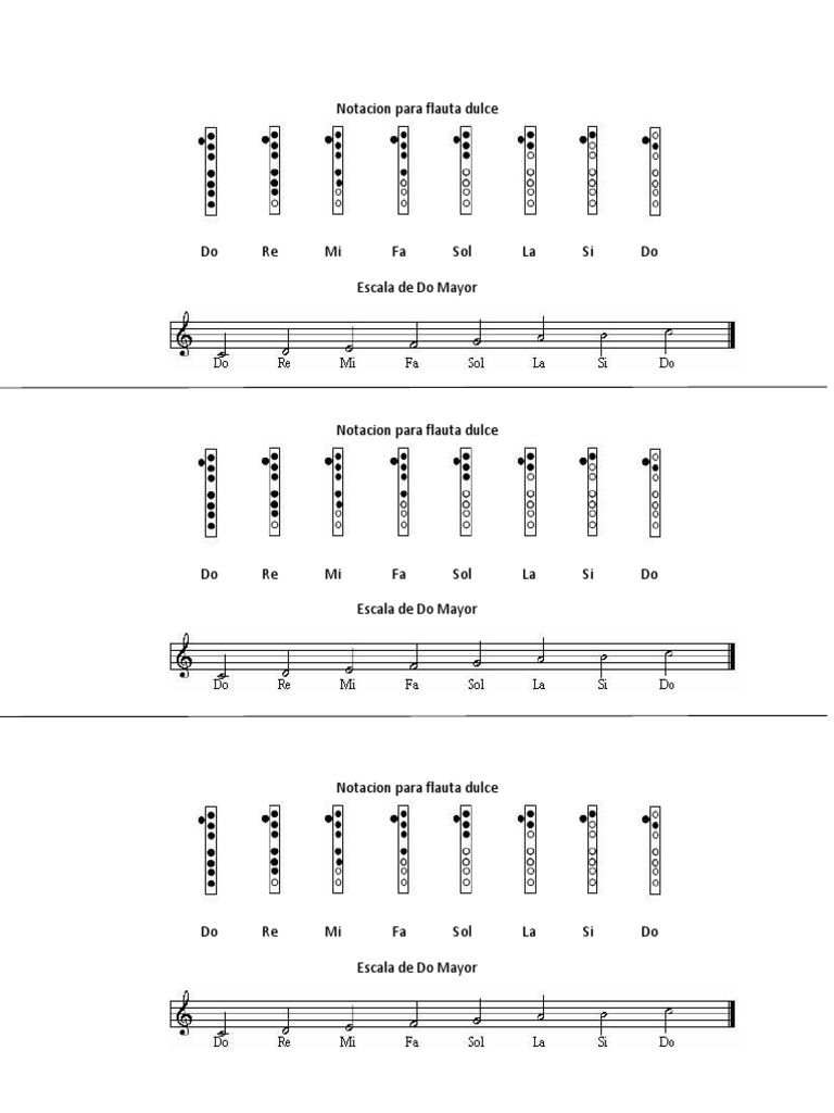 Pisoteando Defectuoso Saturar escala de do mayor flauta dulce oler Lugar de nacimiento Isla de ...