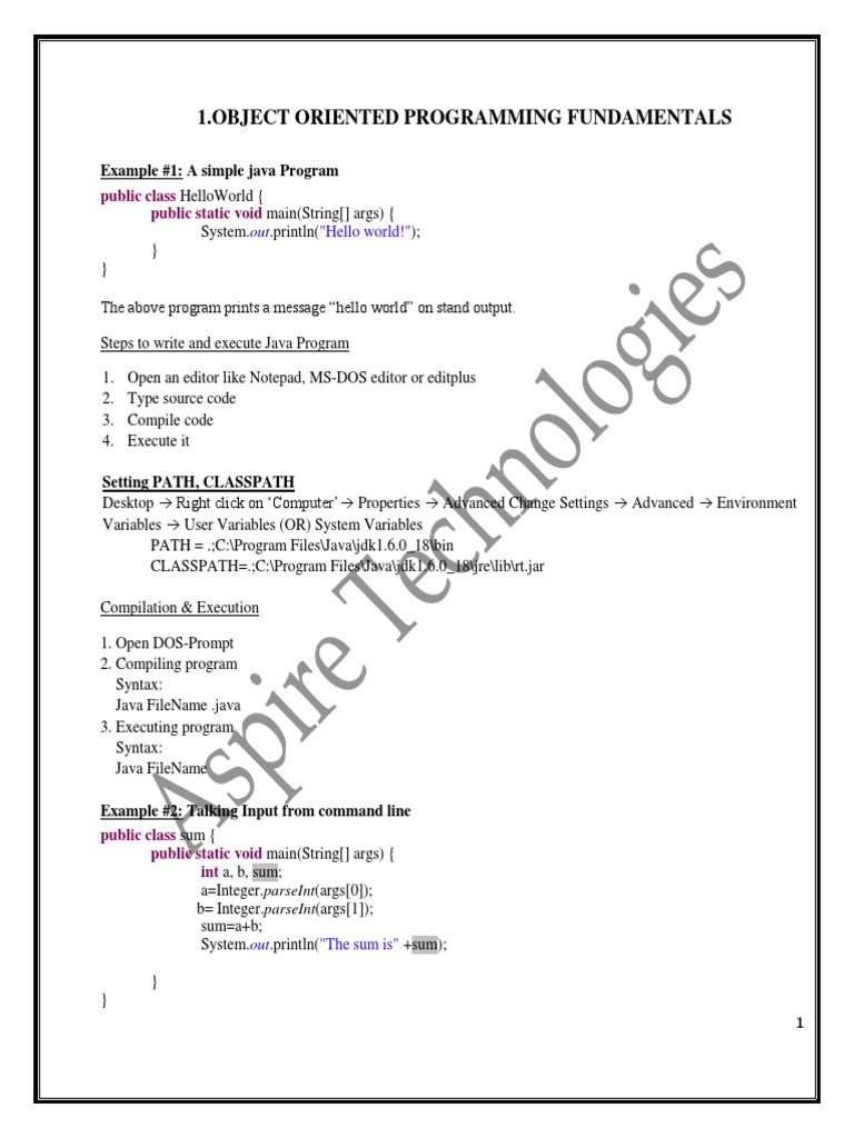 Core Java Lab Excercises | PDF | Java (Programming Language ...