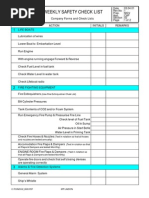 Weekly Fire Pump Inspection Checklist | PDF | Pump | Diesel Engine