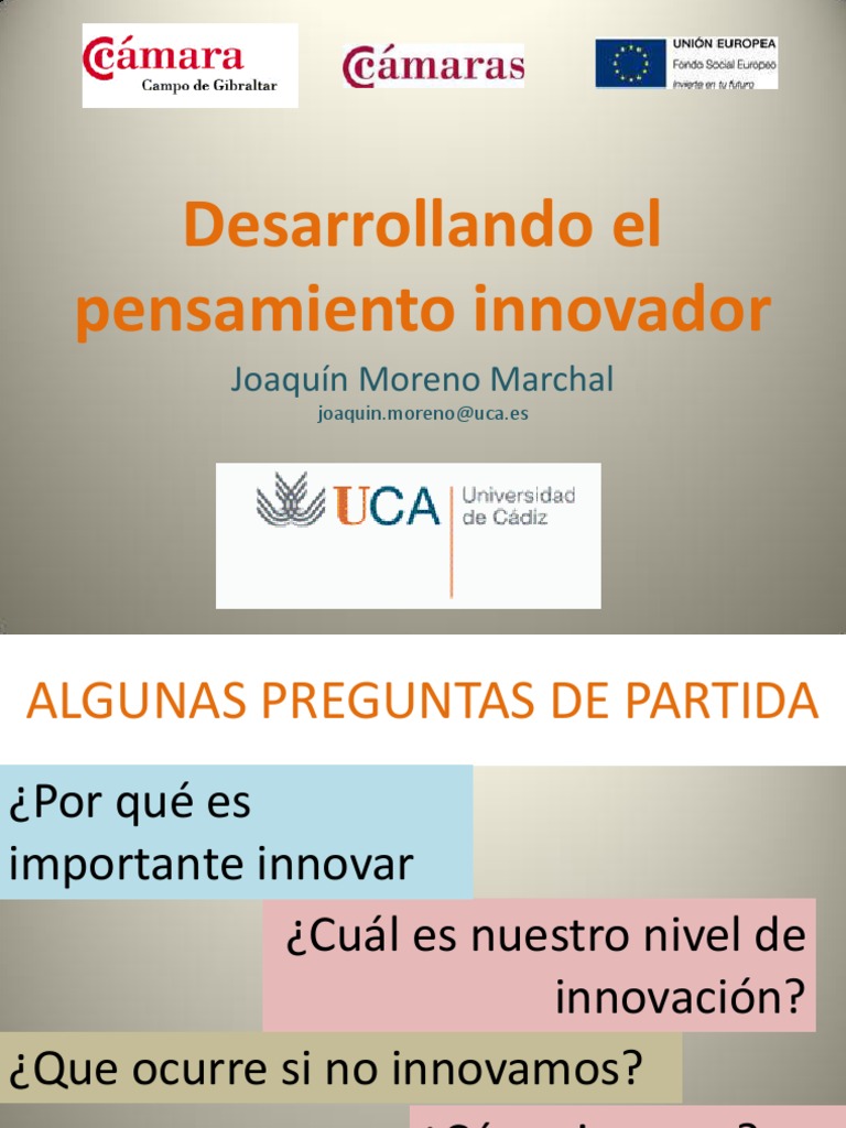 Desarrollando El Pensamiento Innovador | PDF | Creatividad | Evaluación ...