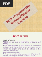 Programmable Keyboard/Display Interface - 8279 | PDF | Computer Keyboard | Input/Output
