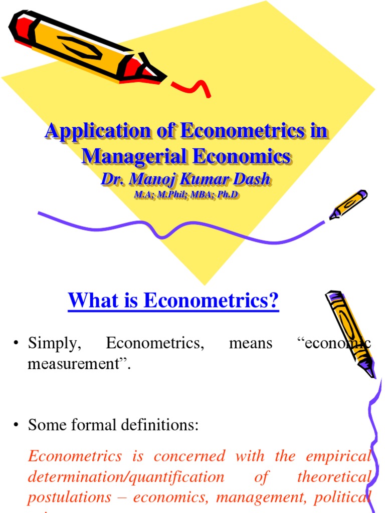 Econometrics in Managerial Economics | PDF | Standard Error ...
