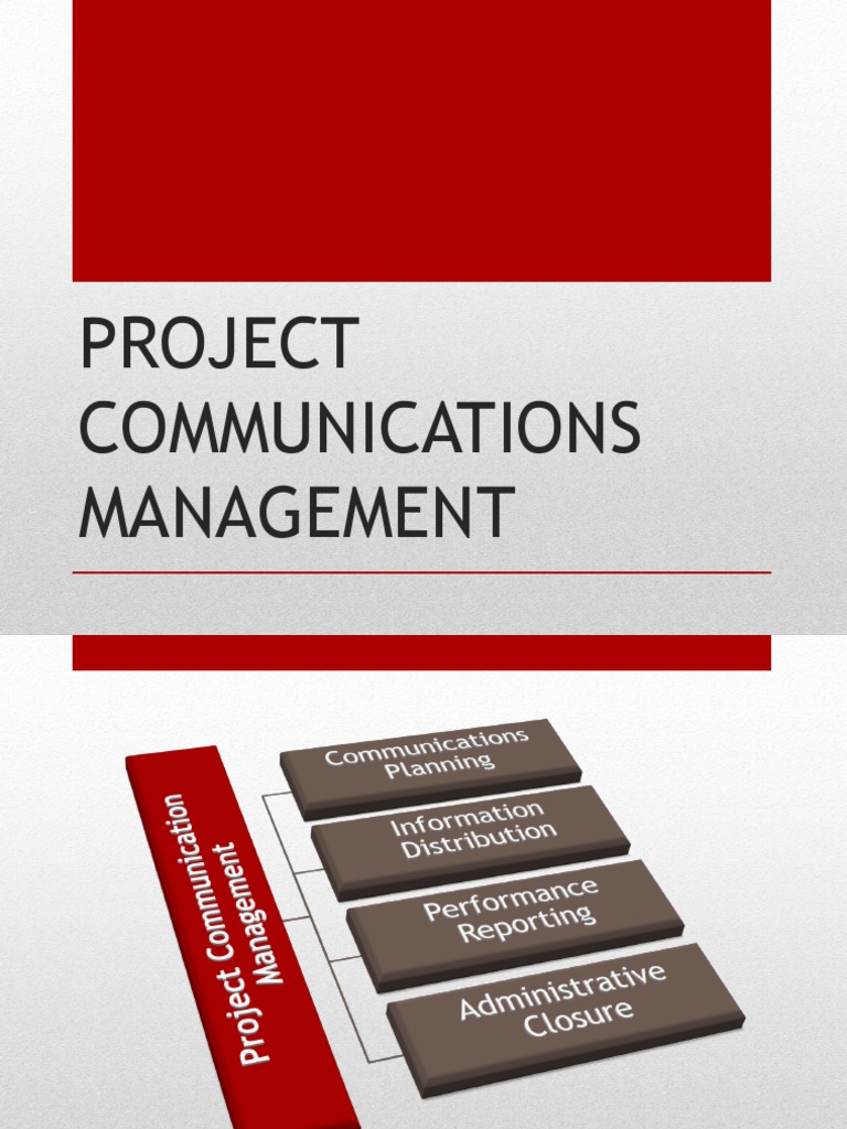 Project Communications Management Overview | PDF | Information ...