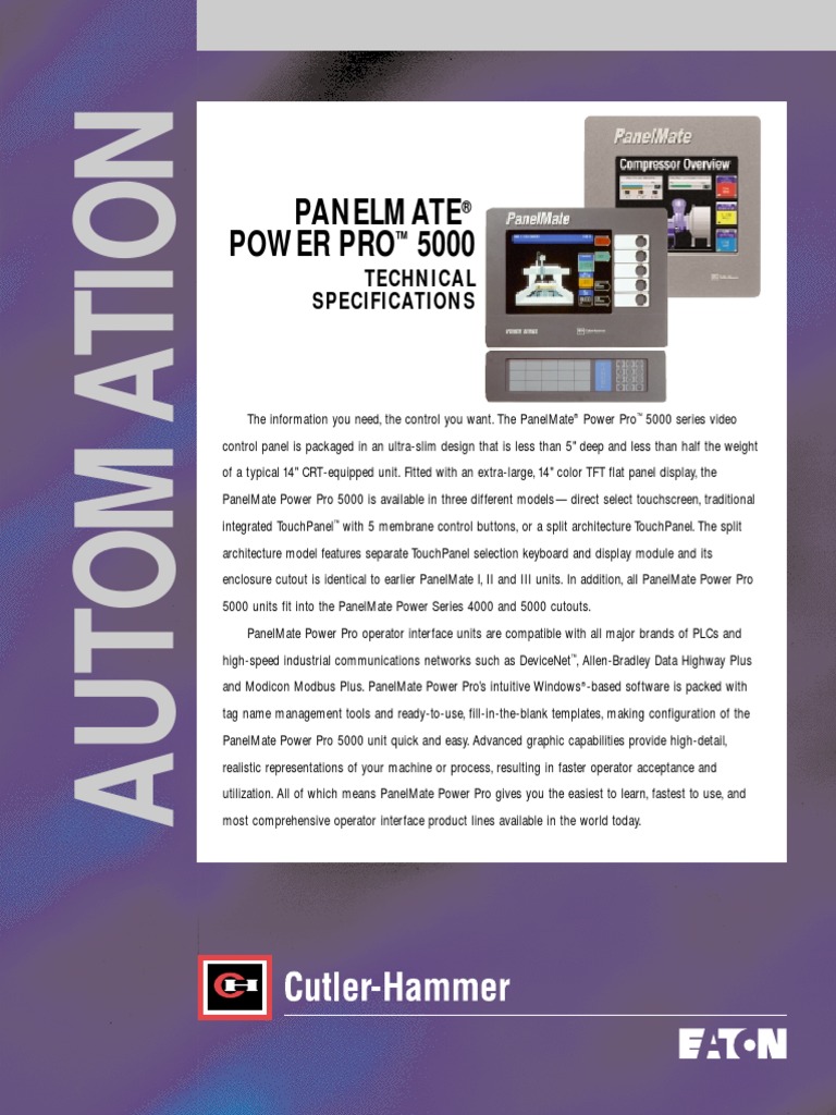 Panelmate Power Pro 5000: Technical Specifications | Download Free PDF ...