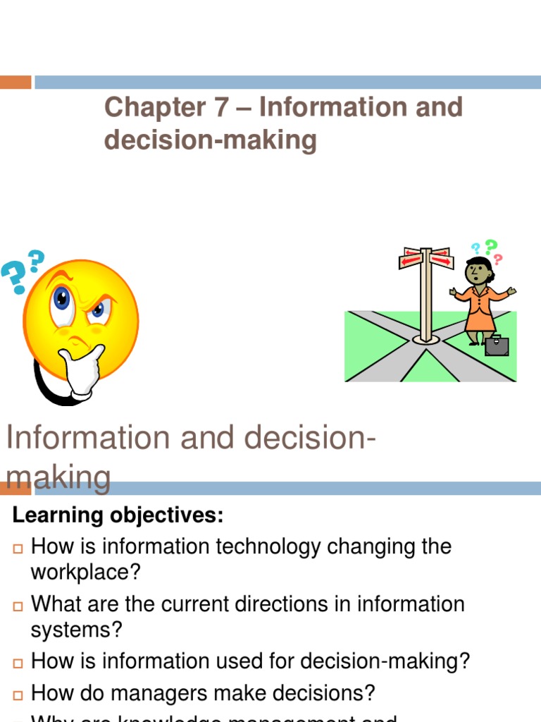 Information Systems in Decision-Making | PDF | E Commerce | Decision Making