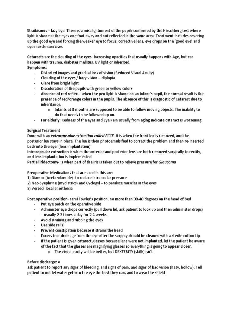 Nclex Eyes | Download Free PDF | Glaucoma | Human Eye