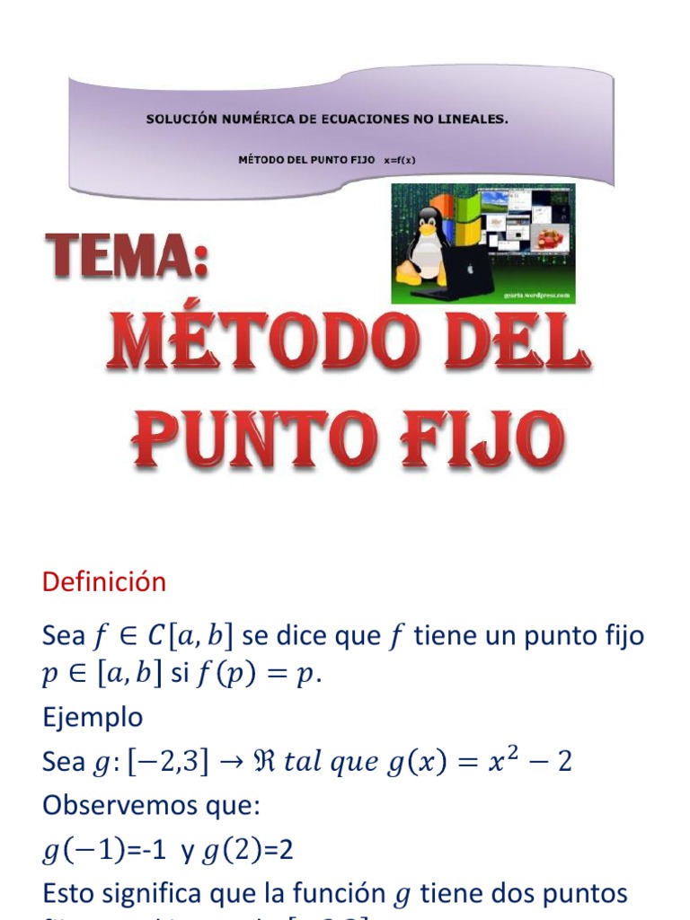 Punto Fijo | PDF | Intervalo (Matemáticas) | Función monotónica