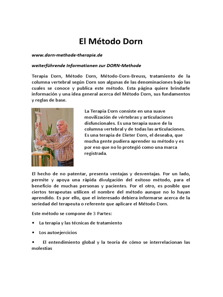 Guía Completa del Método Dorn | PDF | Diagnostico medico | Paciente