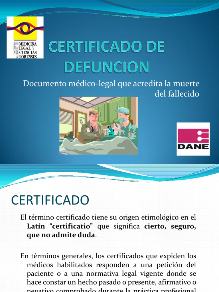 Certificado de Defuncion Final | PDF | Muerte | Feto