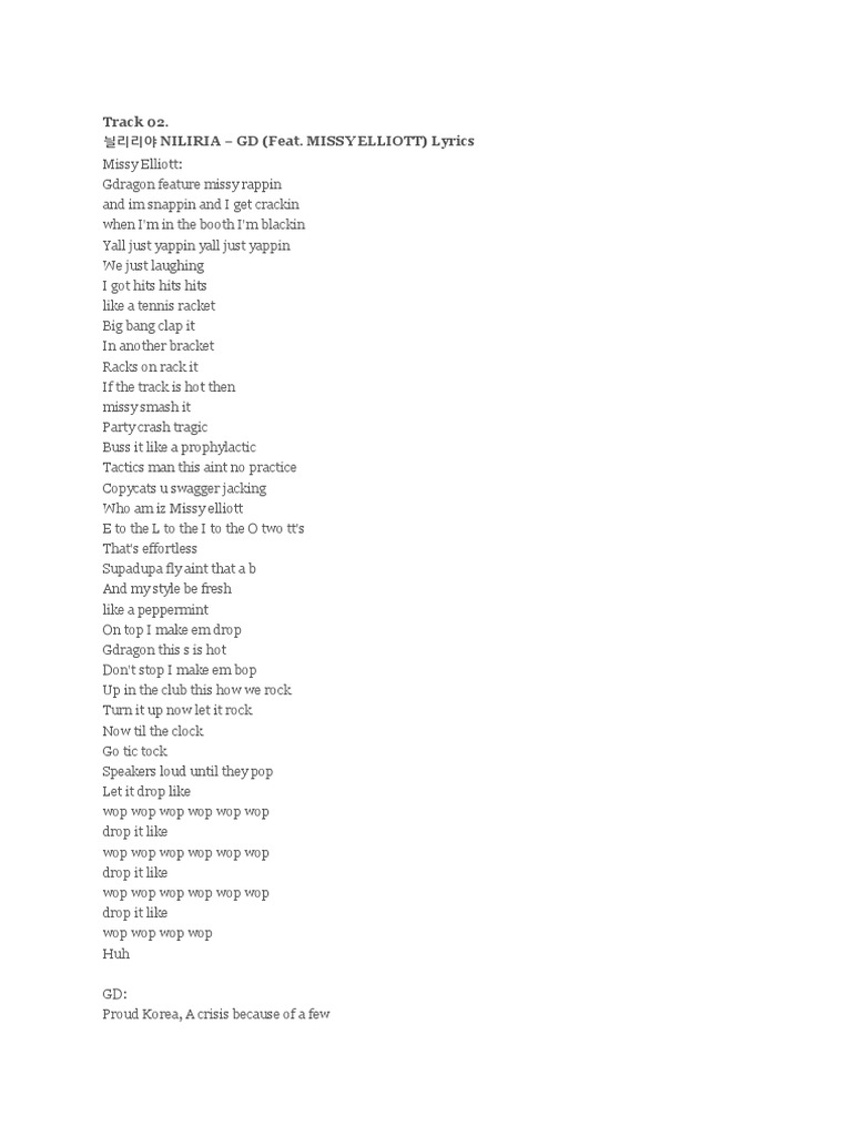 K-Pop & Hip-Hop Fusion Lyrics | PDF | Leisure | Entertainment (General)
