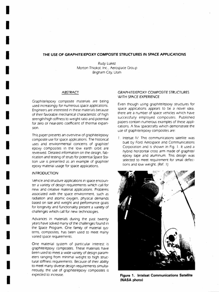 Graphite/Epoxy Composites in Space | PDF